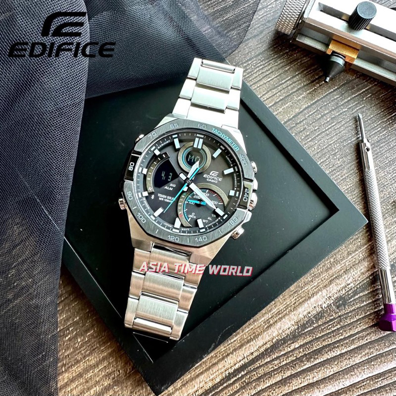 [Official Marco] EDIFICE ECB-950DB-1A Sporty Men Watch with Tough Solar ...