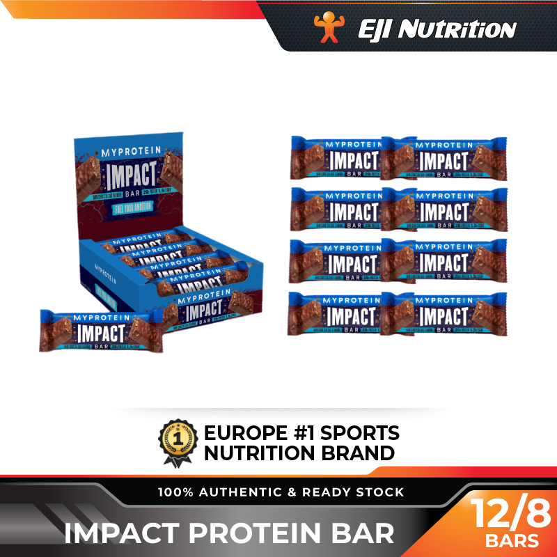 MYPROTEIN Impact Protein Bar, 12 / 8 Bars | Shopee Malaysia