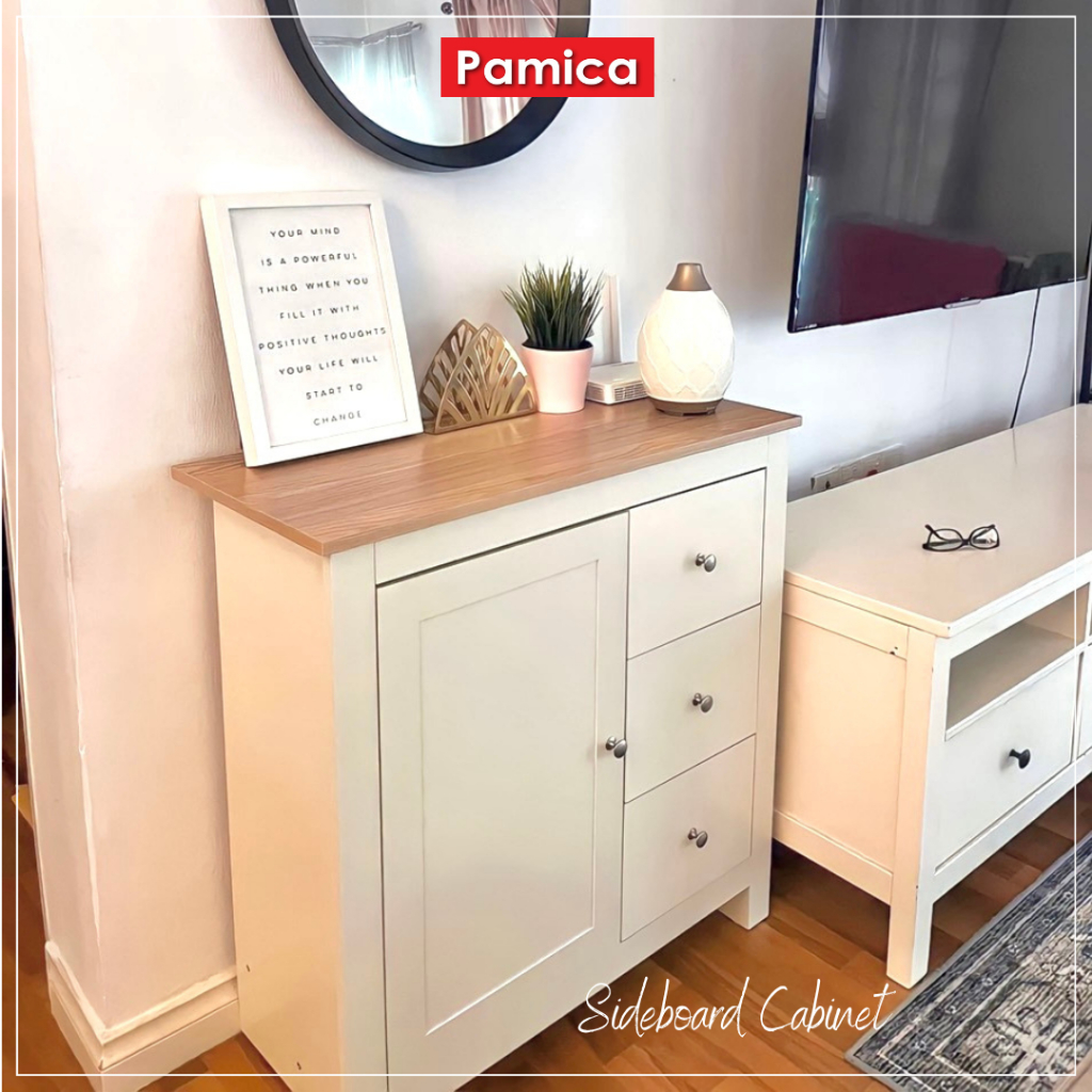 PAMICA Kate Sideboard Display Cabinet Storage Drawer Shelves ...