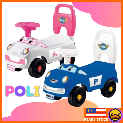 Kids Boy Girl Robocar Pali Fun Ride-On Push Back Tolocar With Honk Toy ...