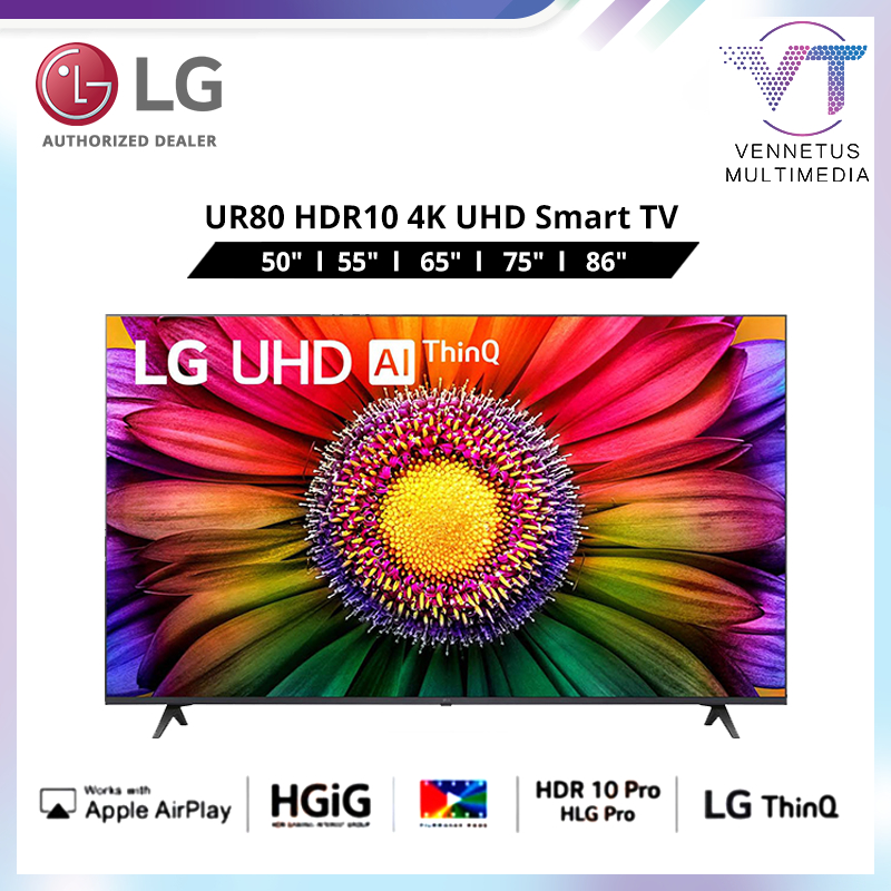 [FREE SHIPPING] LG 50" 55" 65 " 75" 86" 4K Smart UHD LED TV UR80 UR81 ...