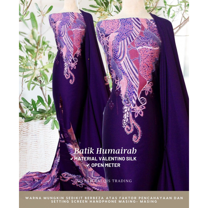 BATIK HUMAIRAH (OPEN METER) | Shopee Malaysia