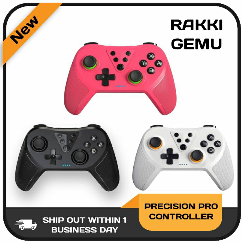 Nintendo Switch LATEST Wireless PRO Controller Vibration 6 Axis ...