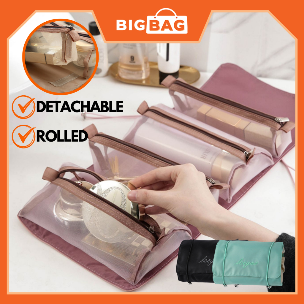 4in1 Makeup Bag Storage Pouch Travel Organizer Makeup Beg Makeup ...