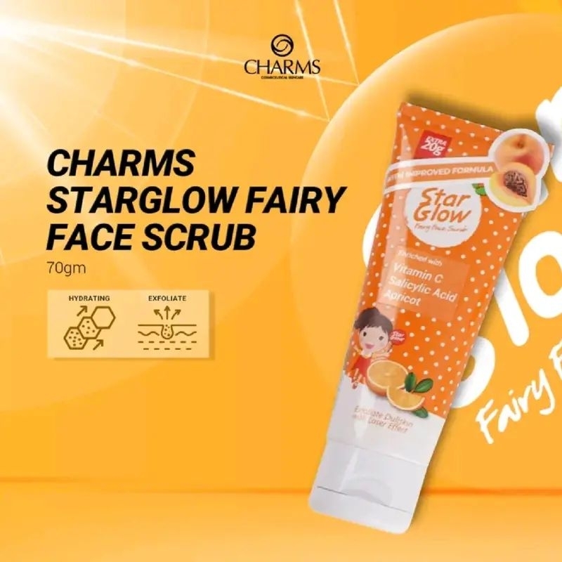 Charms starglow scrub vitamin c freegift nose brush cleaner Buang Kulit mati | Shopee Malaysia