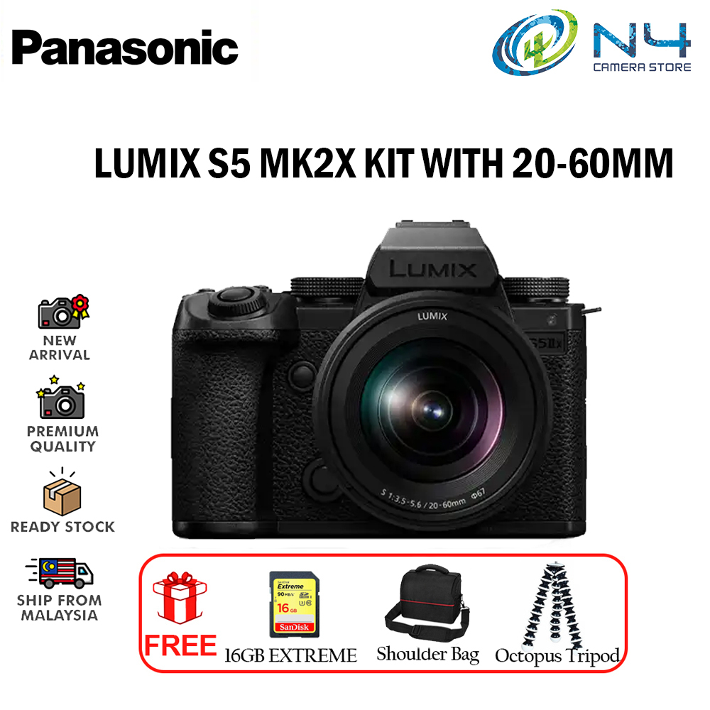 PANASONIC LUMIX S5 MK2X BODY/S5 MK2X KIT WITH 20-60MM/LUMIX S5IIX Full-Frame Mirrorless Camera ...