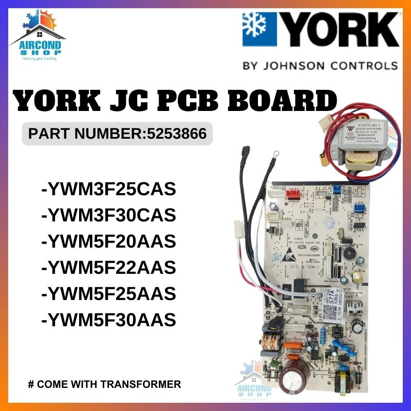 YORK JOHNSON CONTROLS INDOOR PCB BOARD ORIGINAL 100% AIRCONDITIONER PCB ...