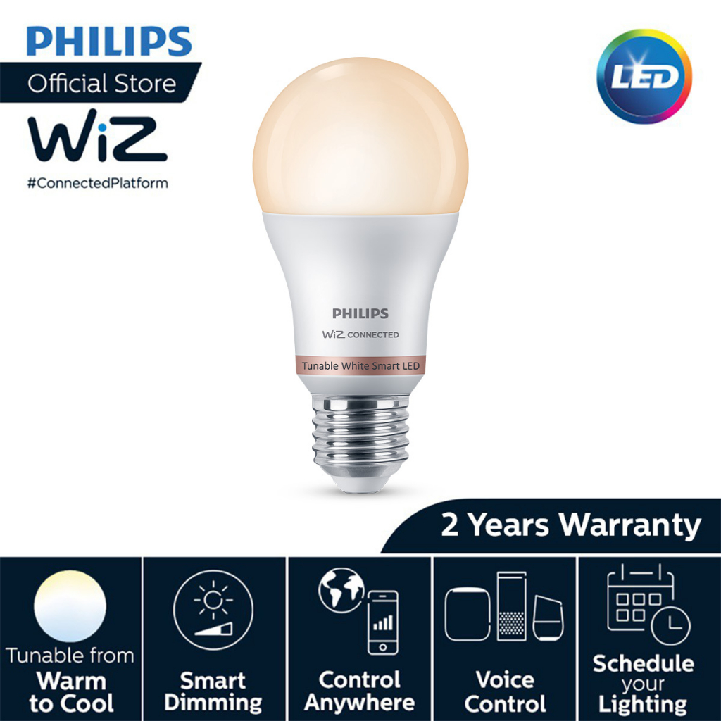 Philips Smart Lighting E27 LED Smart Lighting Tunable White Bulb (9W ...