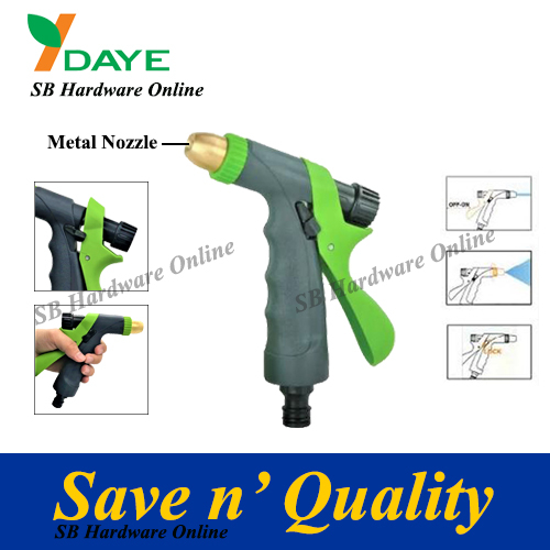 DAYE ADJUSTABLE HIGH PRESSURE METAL NOZZLE SPRAY GUN | Shopee Malaysia