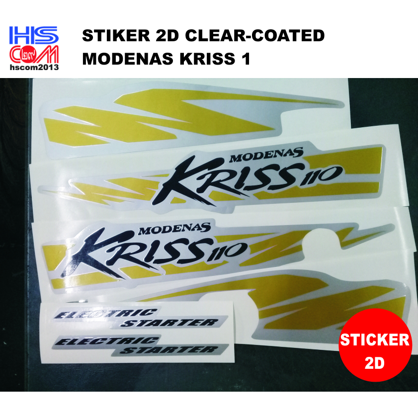 20230908-1246 MODENAS KRISS 1 SILVER-GOLD-BLACK STIKER 2D CLEAR-COATED ...