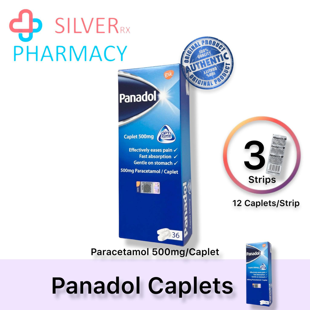 [Exp 07/2025] Panadol 500mg Optizorb Caplets 12's/Strip [Loose Pack ...
