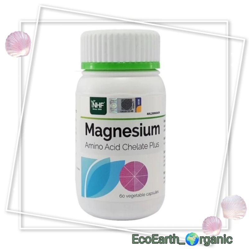 NHF Magnesium Amino Acid Chelate Plus 健镁生 (485MG x 60Caps) Exp:5/2026 ...