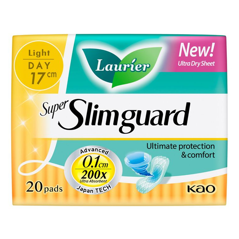 Laurier Super Slimguard 17cm Light Day ( 20 Pads ) | Shopee Malaysia