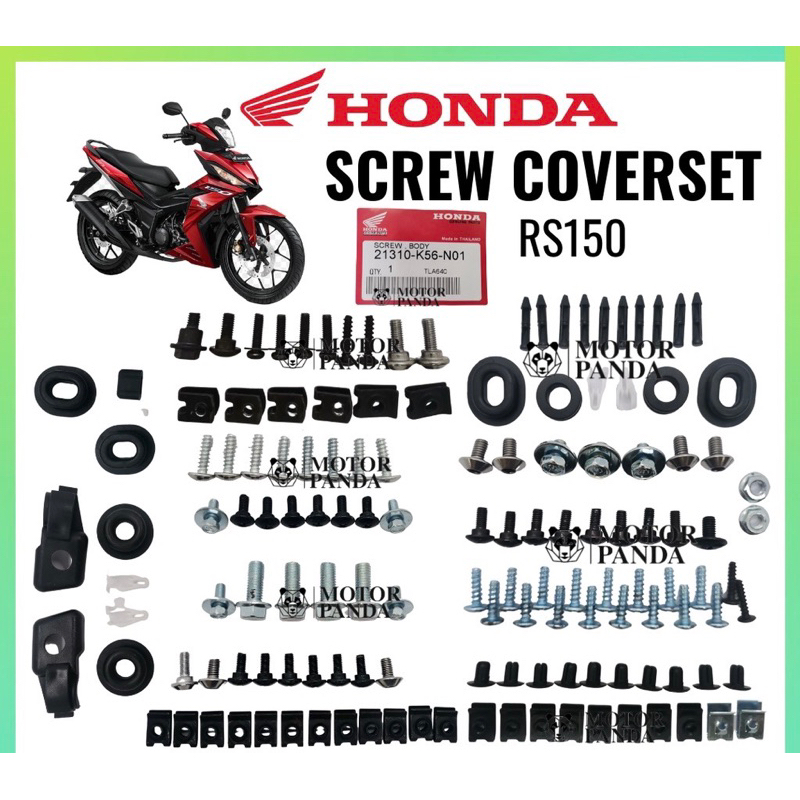 HONDA RS150 RSX 150 RS150R RS 150 RS150 R FULL COVER SET SCREW BODY ...