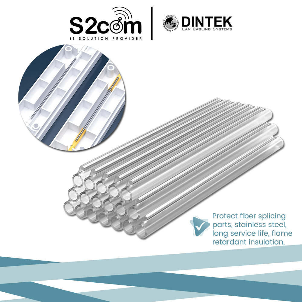 Dintek Fiber Fusion Splice Protection Sleeve Single Steel 60mm | Shopee ...