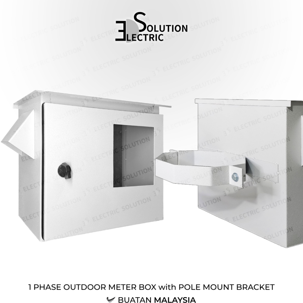 POLE MOUNT 1 PHASE OUTDOOR HOUSING METER METAL FIBER BOARD 1PHASE ...