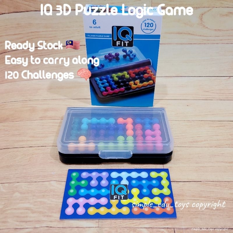 IQ 3D Puzzle Logic Game IQ Fit IQ Puzzler Pro Brain Teaser Family Game IQ Game for Kids Mainan ...