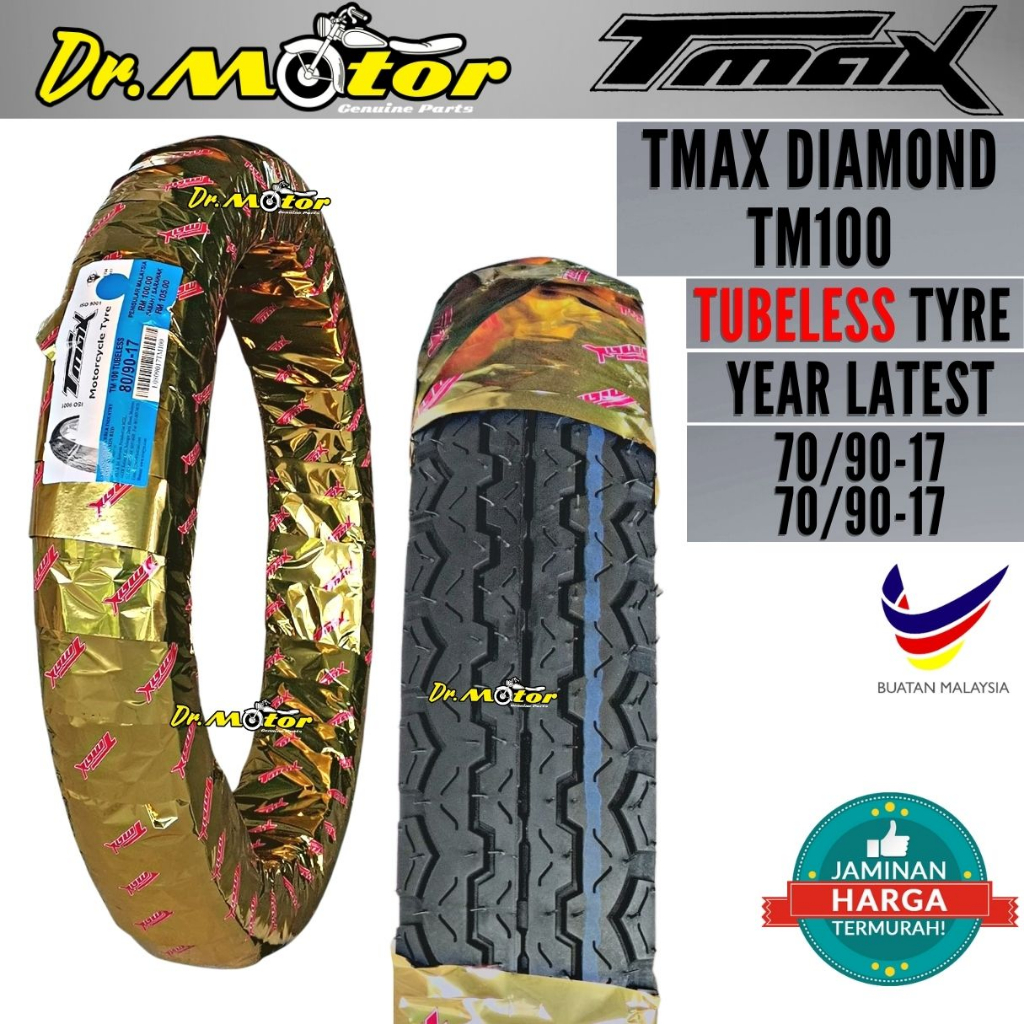 TMAX UMT Tyre Tubeless Tayar Motor Tier Tayar Moto Tiubless TM100 UM100 ...