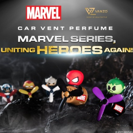 2023 New Original VANZO Marvel Refill Series Car Vent Perfume 4g x 2 ...