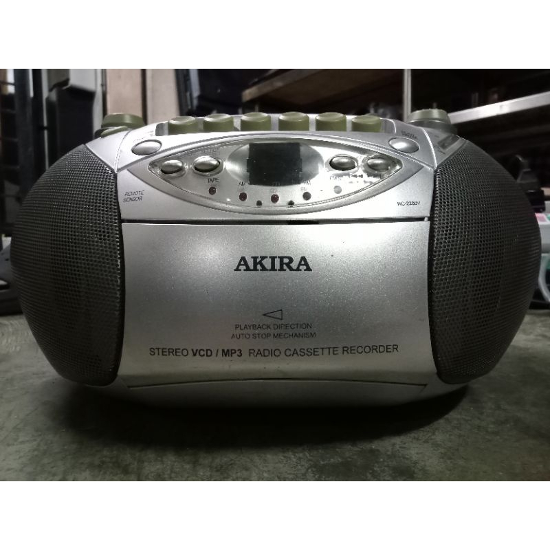 AKIRA RC-2200V CD VCD RADIO CASSETTE PLAYER ( 2ND ) CAN USE | Shopee ...