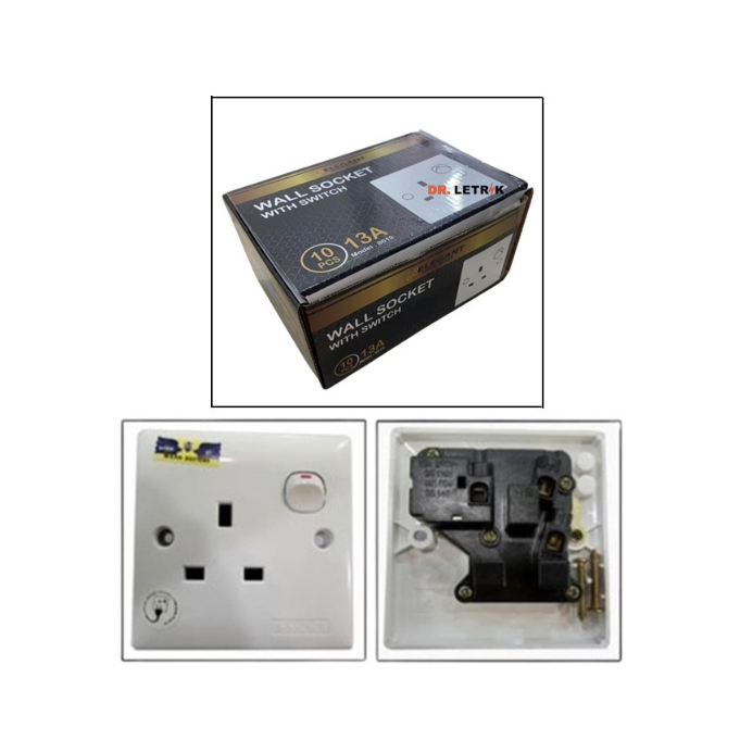 BELEGANT 13A Single PVC Switch Socket Outlet (SIRIM) | Shopee Malaysia