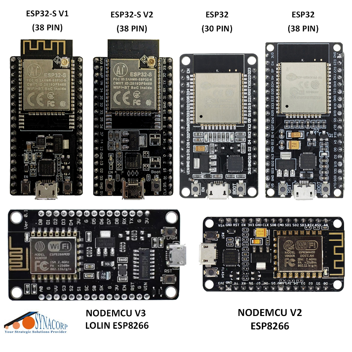 Nodemcu V1 V2 V3 Size And Pinout Comparison Esp8266