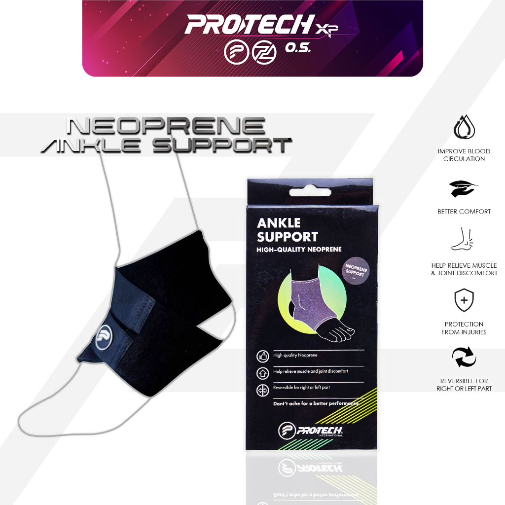 PROTECH Neoprene Adjustabe Ankle Support (1PCS) | Shopee Malaysia
