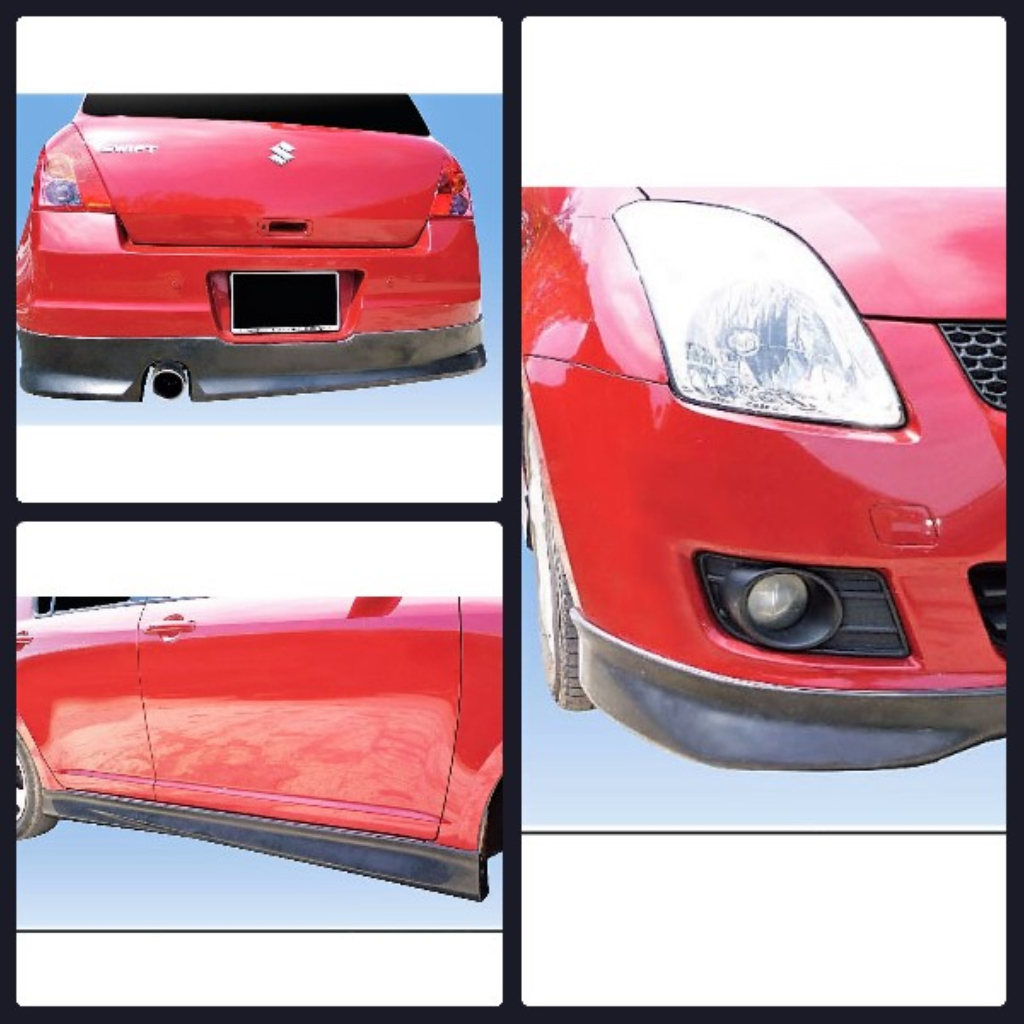 1st Generation Suzuki Swift 2008 OEM Skirting Body Kit Fiber Ready ...