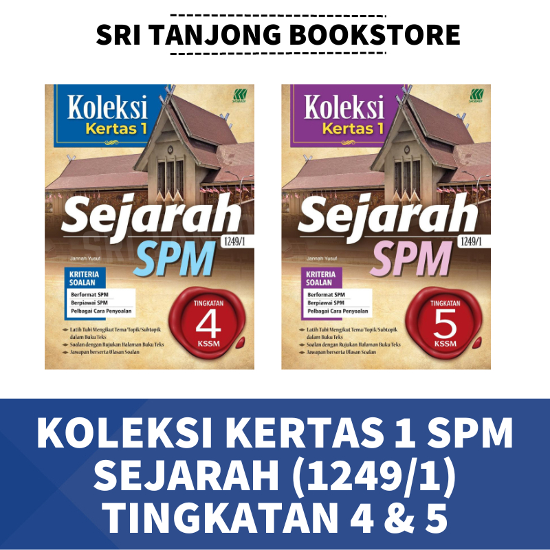 [st] Sasbadi Buku Latihan And Rujukan 2024 Koleksi Kertas 1 Sejarah Spm