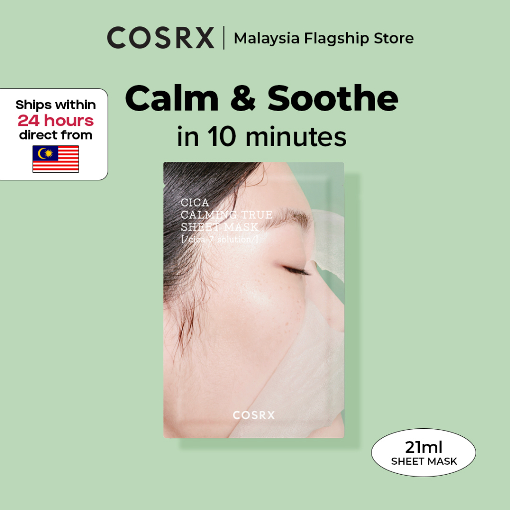 COSRX Pure Fit Cica Calming True Sheet Mask 21ml | Shopee Malaysia