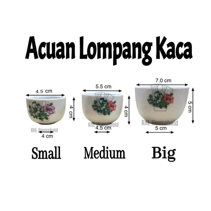 (6pcs)Acuan Kuih Lompang Kaca Cawan Apam / Kosui / Nona Manis/Chinese ...