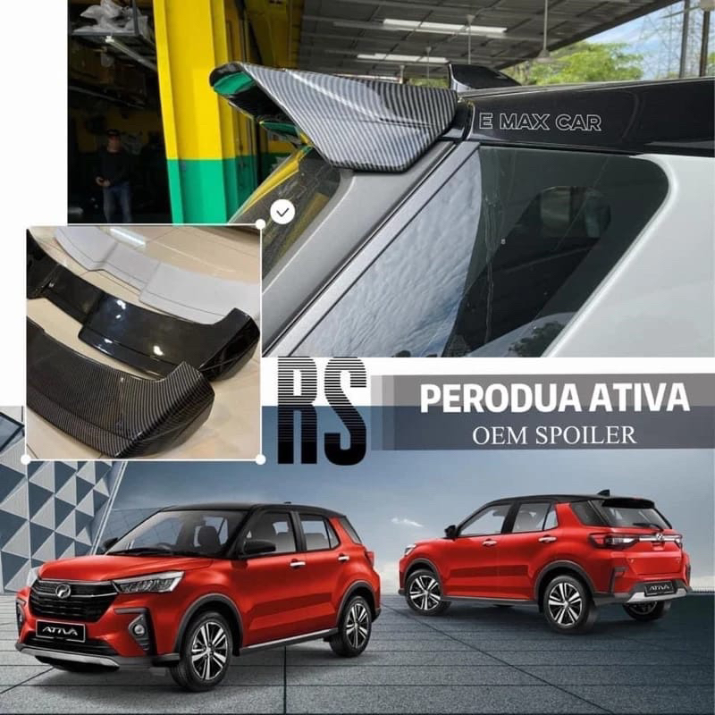 PERODUA ATIVA OEM SPOILER RS DESIGN JAPAN IDEAL (READY STOCK IN ...