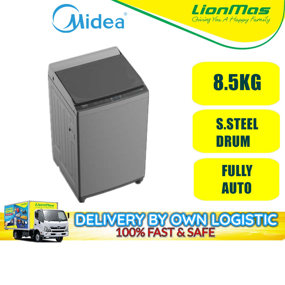 MIDEA 8.5kg Top Load Fully Auto Washing Machine MA100W85 | Shopee Malaysia