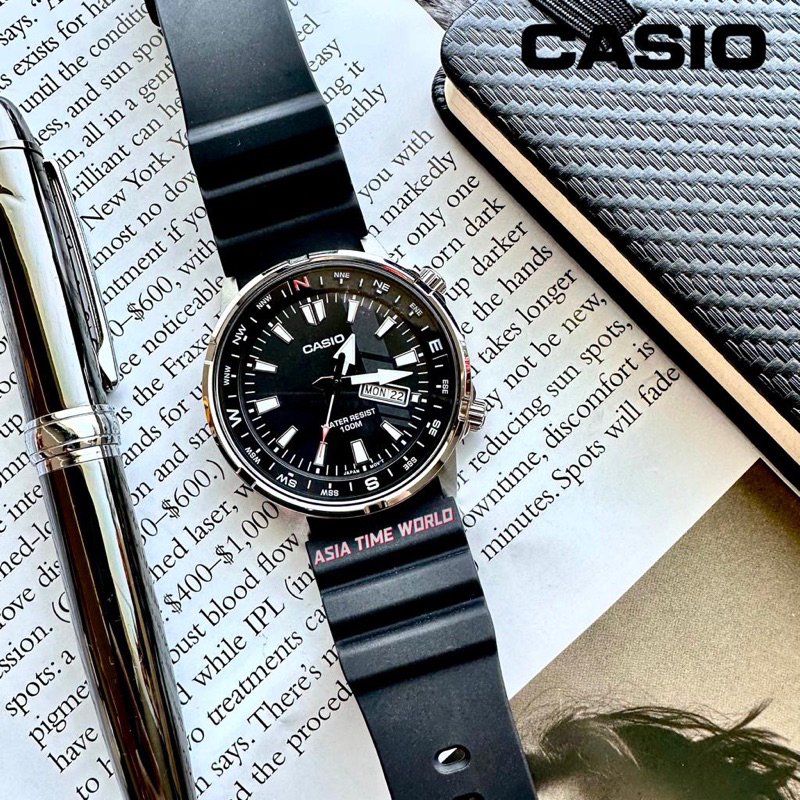 [Original Marco] CASIO MTD-130-1A Analog Men Watch with Rotating ...