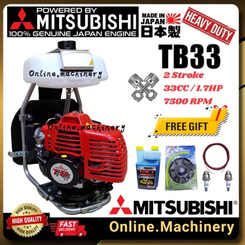 MITSUBISHI TB33 100% Original [Made In Japan] TK Carburetor Engine 33CC ...