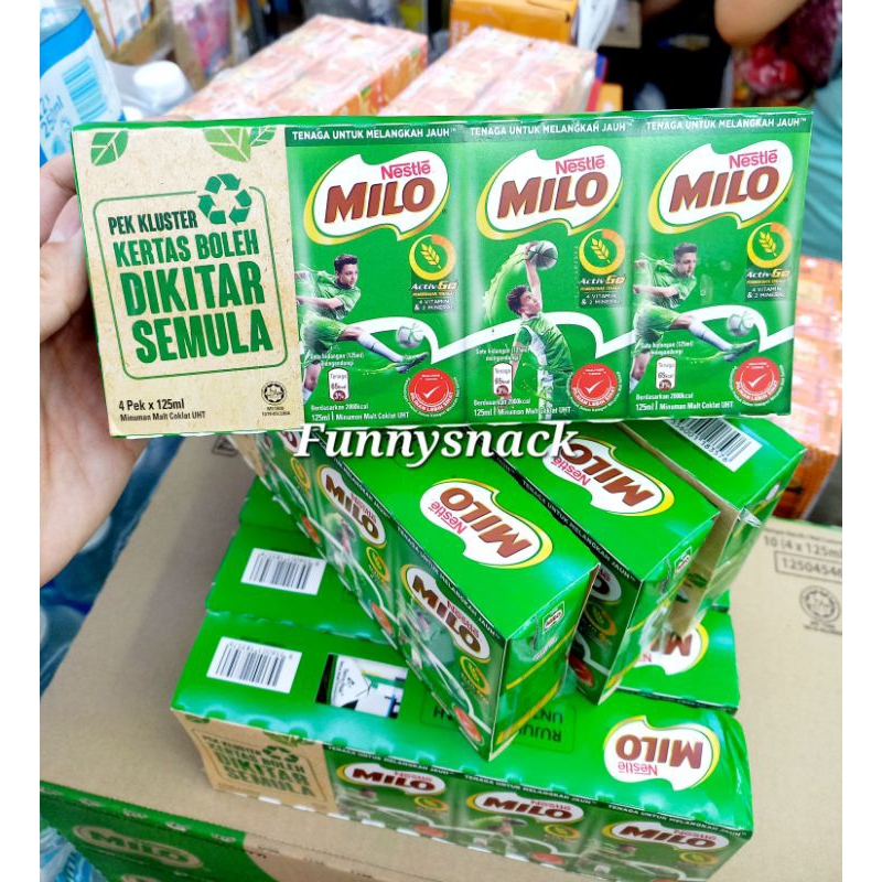 125ml Nestle Milo Size Mini Activ Go 4 Vitamin & Mineral 40pcs | Shopee ...
