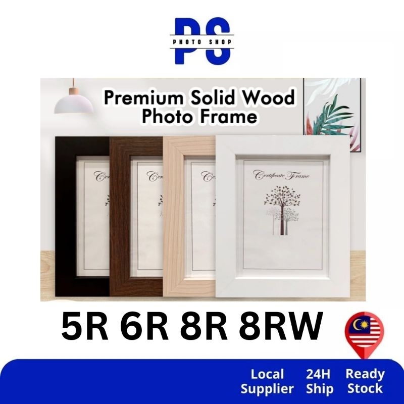 4R 5R 6R 8R 8RW A4 Photo Wooden Frame（Ready Stock） | Shopee Malaysia
