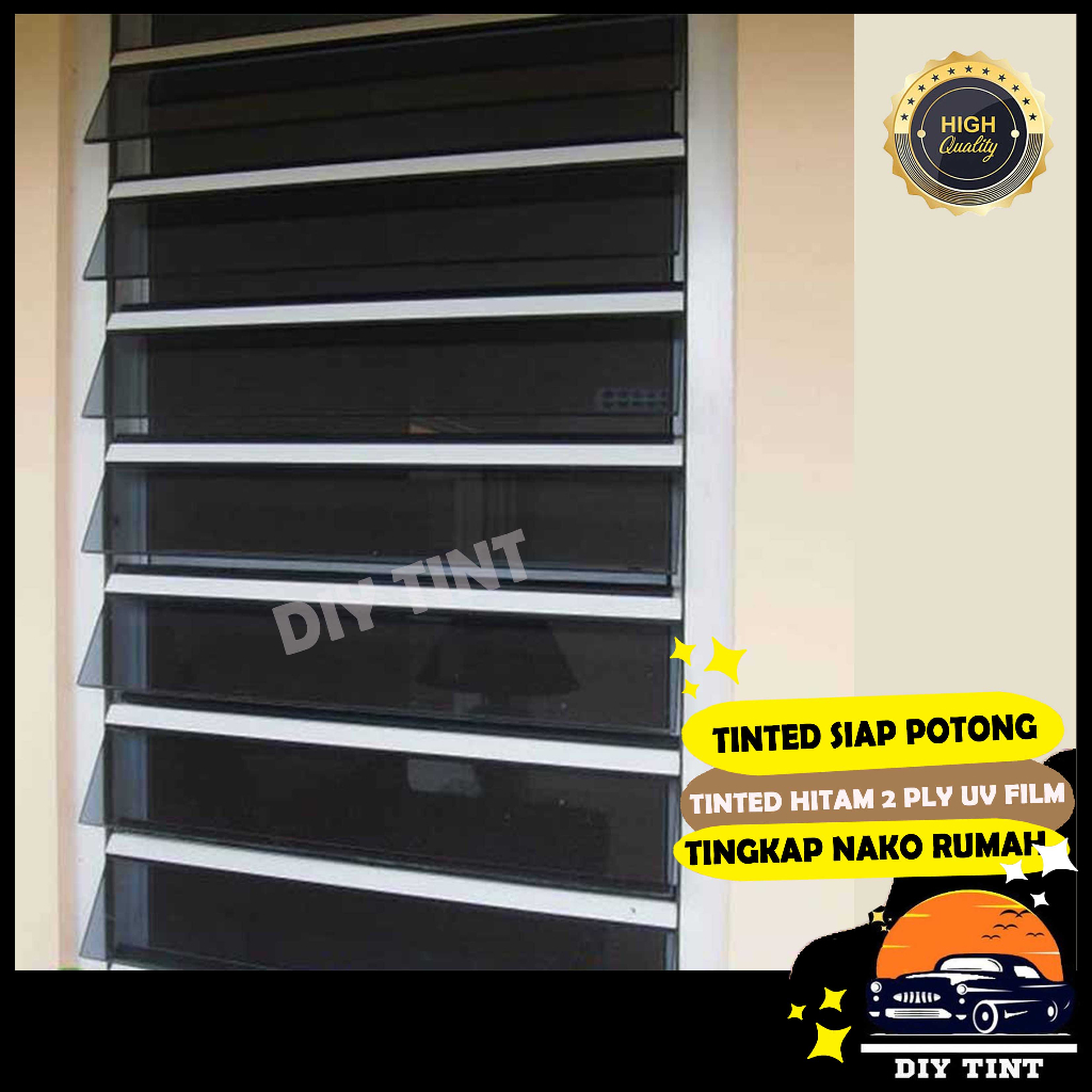 Tingkap Nako/Tinted Hitam/Tinted Film/Window Film/Siap Potong/Tinted UV ...