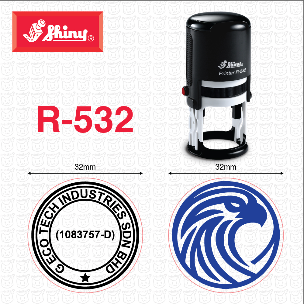 BULAT ROUND RUBBER STAMP/COMPANY STAMP/COP NAMA/BANK COP/COP SYARIKAT ...