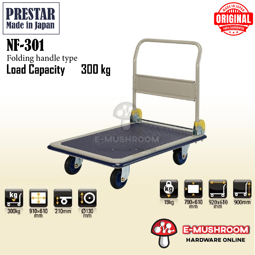 Prestar Hand Truck Metal Platform Trolley 150kg / 300kg | Shopee Malaysia