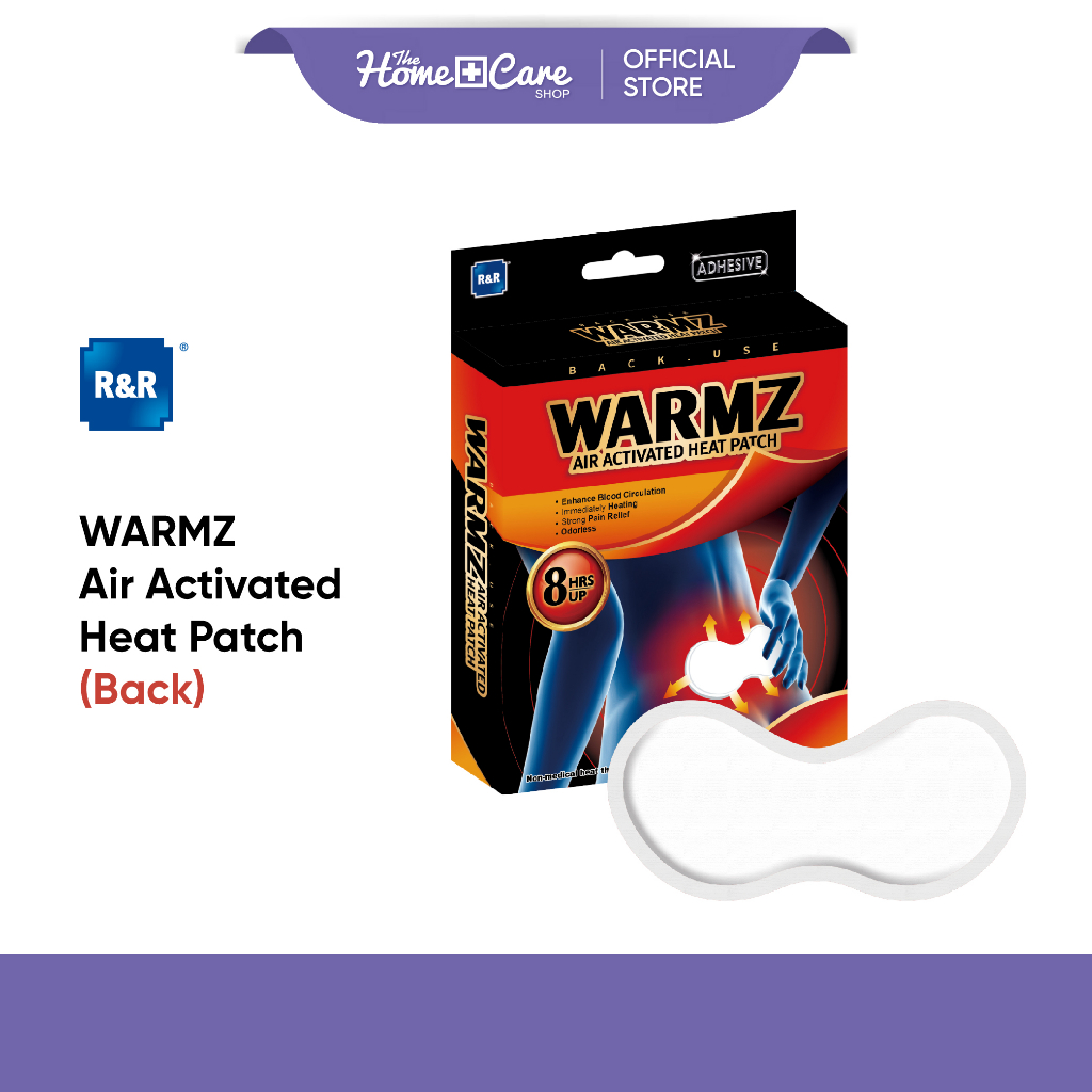 R&R WARMZ Air Activated Heat Patch (Back) (MDA REG:GA4237819-35843 ...