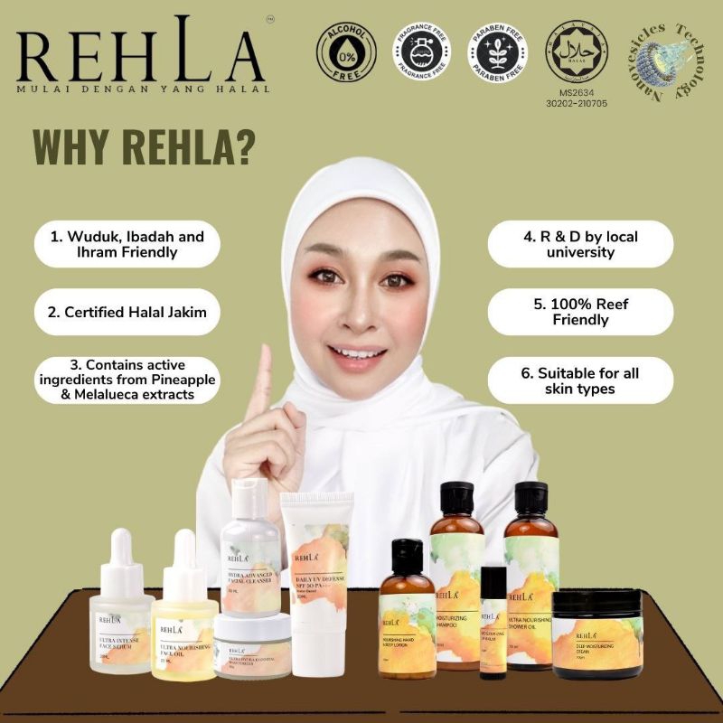 REHLA NATURAL SKIN CARE BODY CARE MESRA IHRAM HAJI UMRAH HARIAN ...