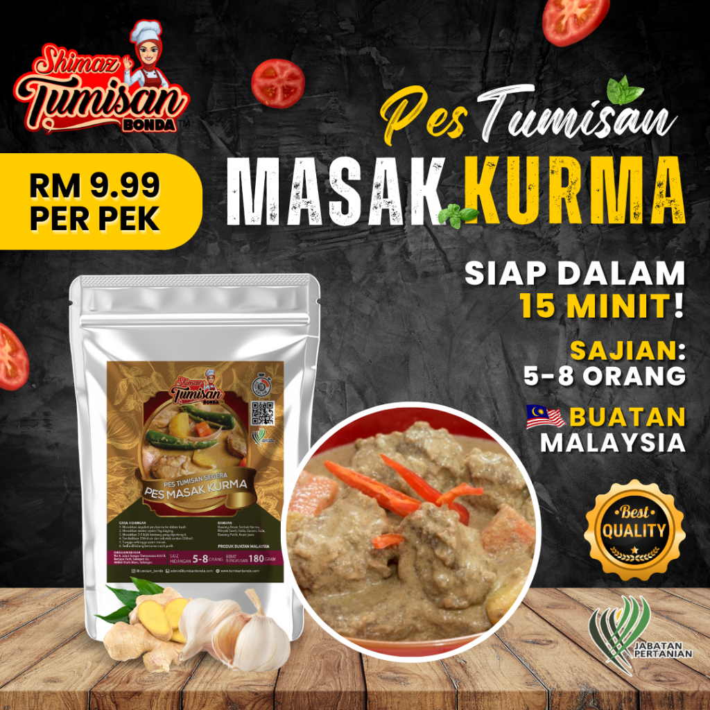 Pes Masakan Masak Kurma - Perencah, cooking paste / ready to cook ...