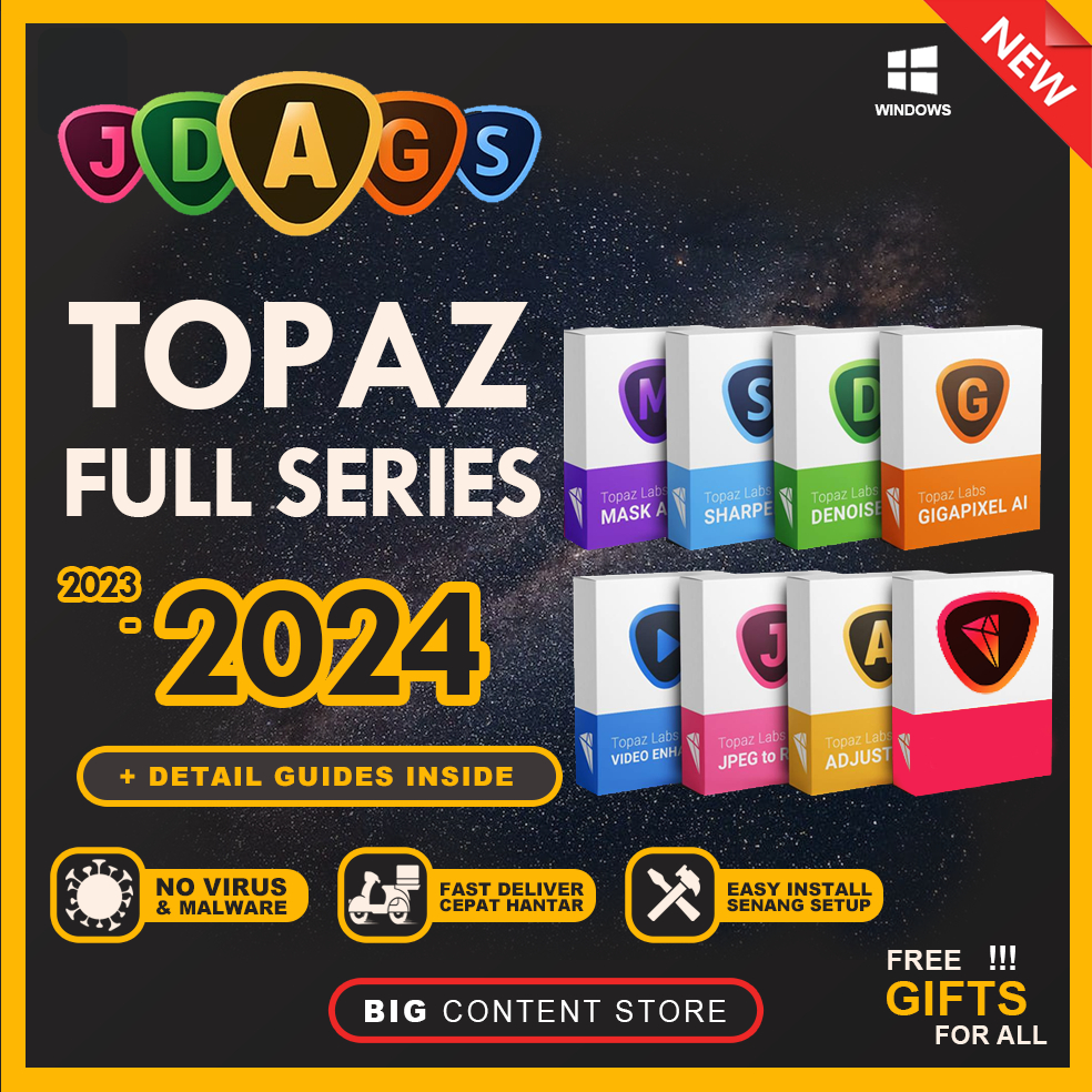 Topaz 10 in 1 Full Series 2024 💯 EASY INSTALL SOFTWARE 💯 LIFETIME ...