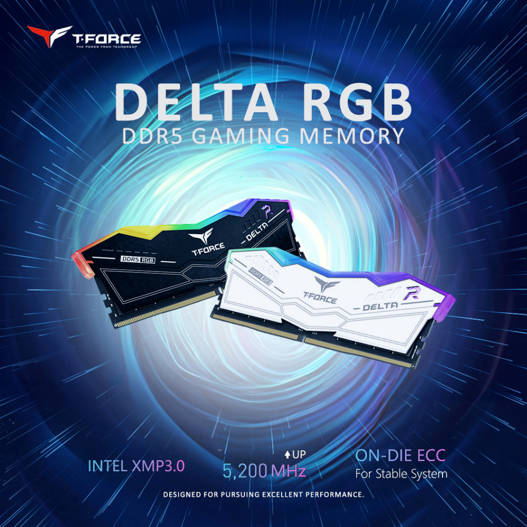 # T-FORCE DELTA RGB [ 16GB / 32GB ] 6000MHz DDR5 CL38 Memory Kit ...