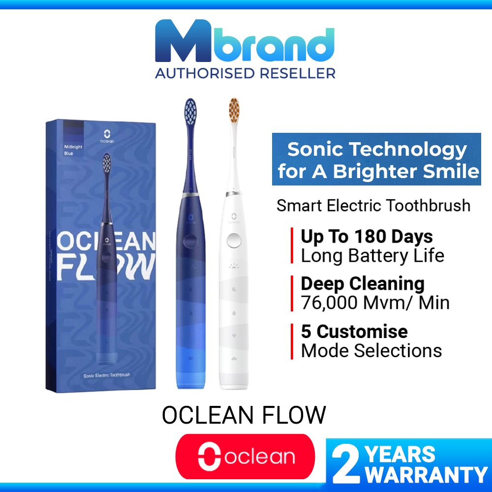 Oclean FLOW Sonic Electric Toothbrush 5 Brush Modes 38000 Vibrations Per Min Auto Timer Long ...