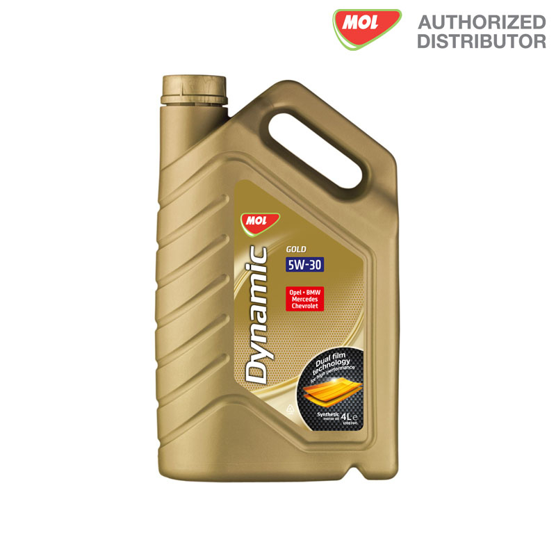 MOL Dynamic Gold 5W30 Fully Synthetic Engine Oil (4L) | Shopee Malaysia