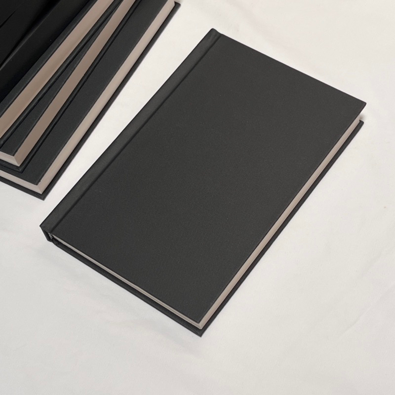 Jet Black A5 220pgs Hardbound Notebook 100GSM | Shopee Malaysia