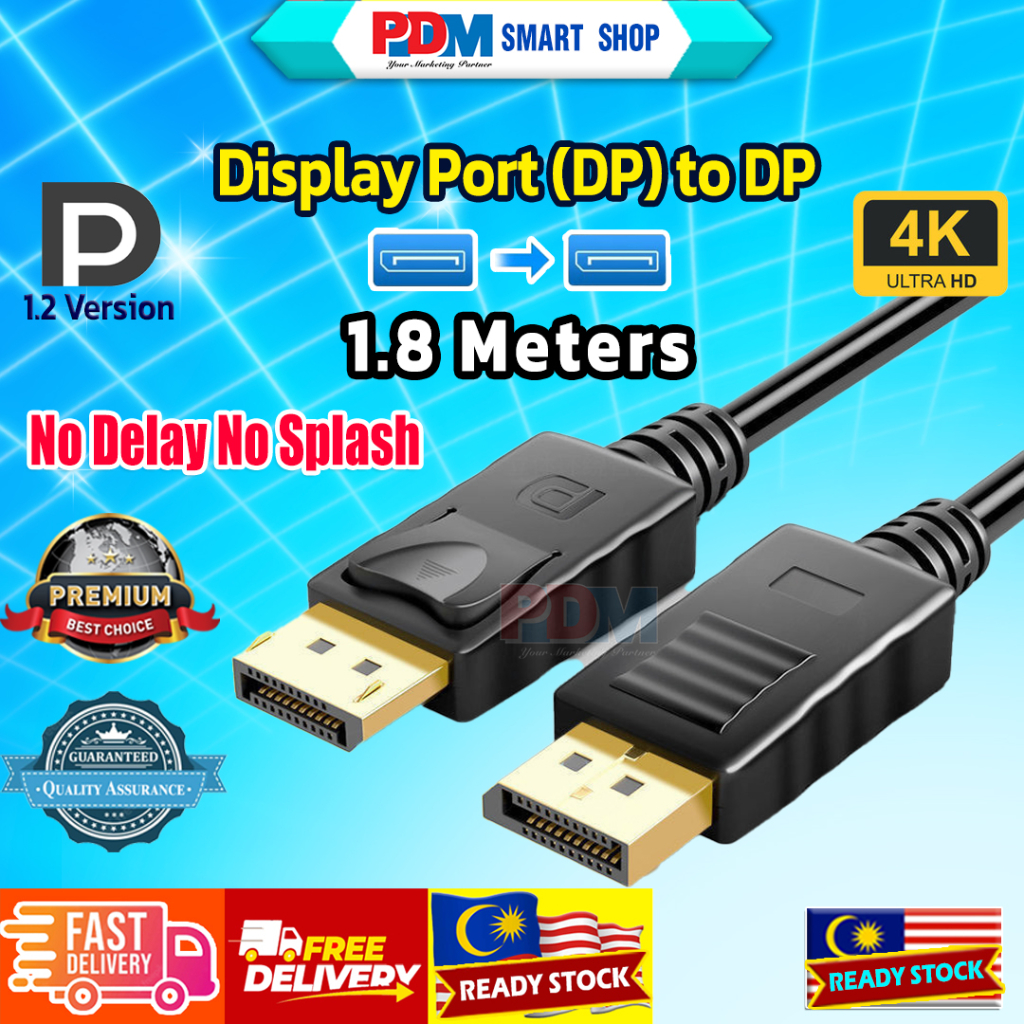 PDM Displayport Cable 4K 144Hz DP to DP Video Audio Cable for TV Box ...