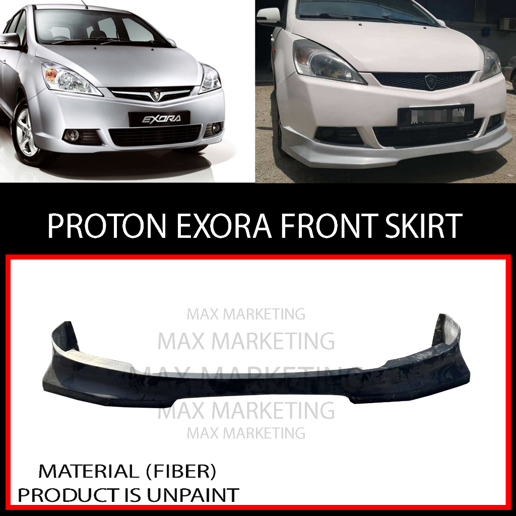 PROTON EXORA FRONT SKIRT (FIBER) | Shopee Malaysia
